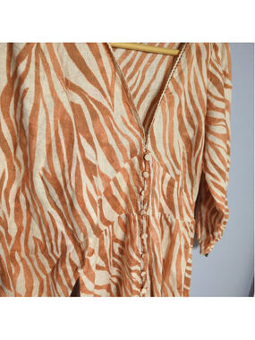 Kivari | Dresses | Kivari Soraya Linen Tiered Maxi Dress In Watercolor ...
